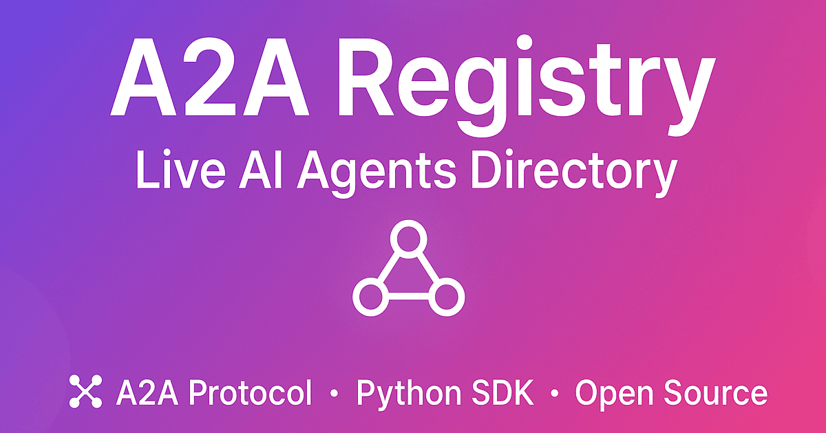AI Agent Directory - Find & Connect to Best AI Agents | A2A Registry
